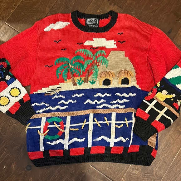 berek | Sweaters | Berek Sweater 8s Hand Knitboat Island Vintage Size ...